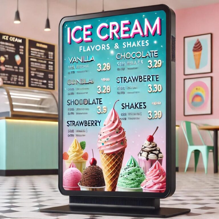 Delightfully Digital: Transforming Your Ice Cream Menu Board ...