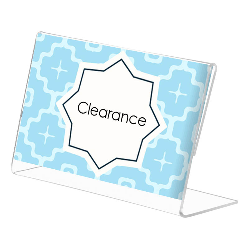 6x4 Slant Back Acrylic Sign Holder - shopPOPdisplays