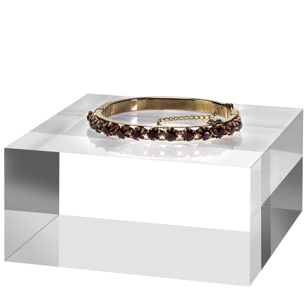 Solid Clear Acrylic Block - 2" x 4" x 4" - Plastic Display ...