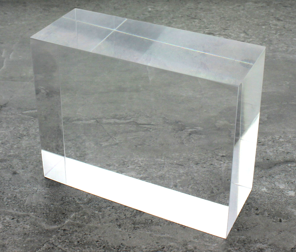 Solid Clear Acrylic Block - 3