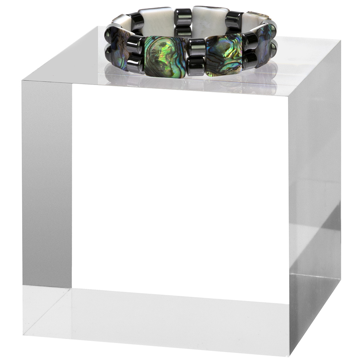 Clear Solid Acrylic Block - 4" x 4" x 4" - Plastic Display ...
