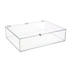 Acrylic Boxes with Hinged & Locking Lids