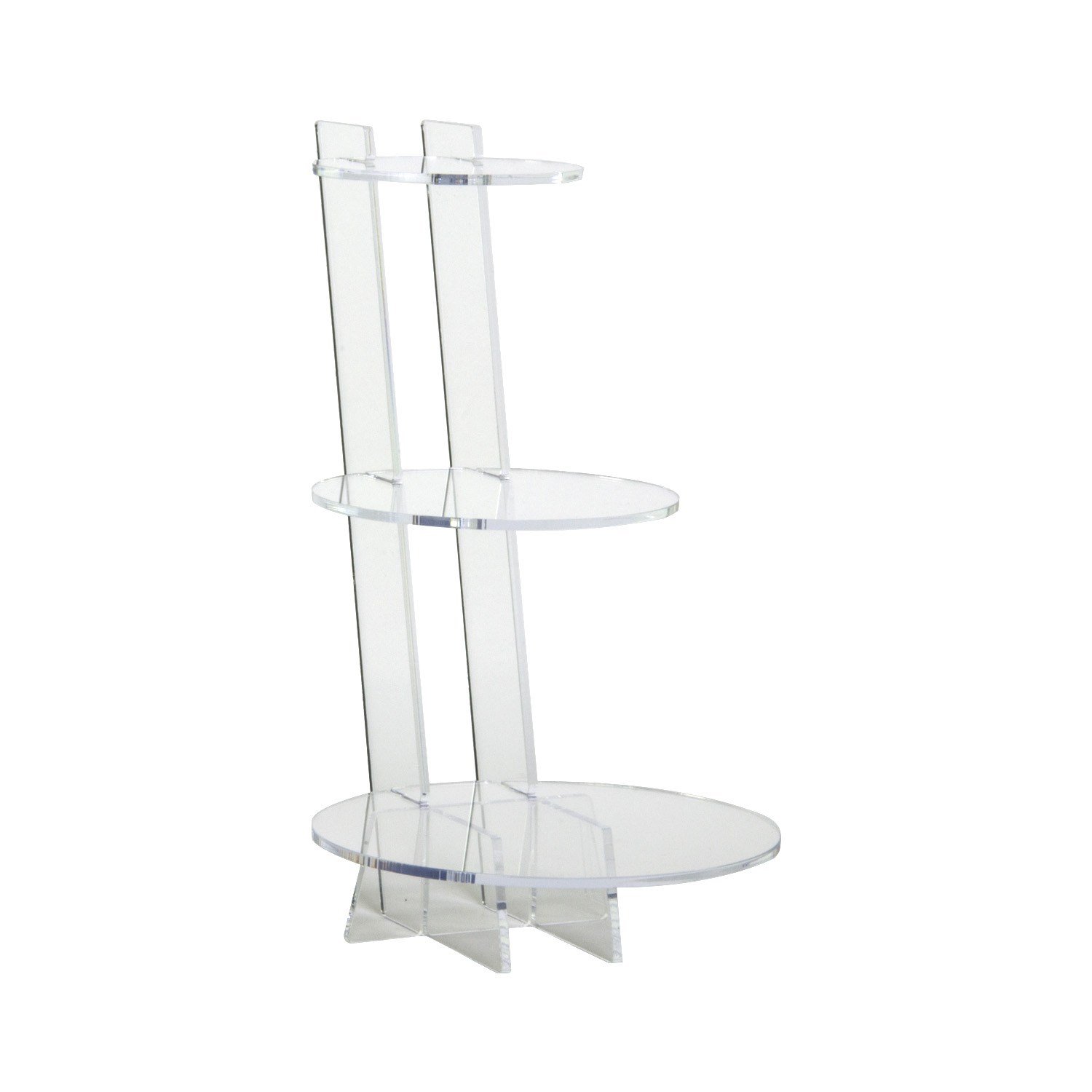 Clear 13" 3 Shelf Knock Down Display | shopPOPdisplays