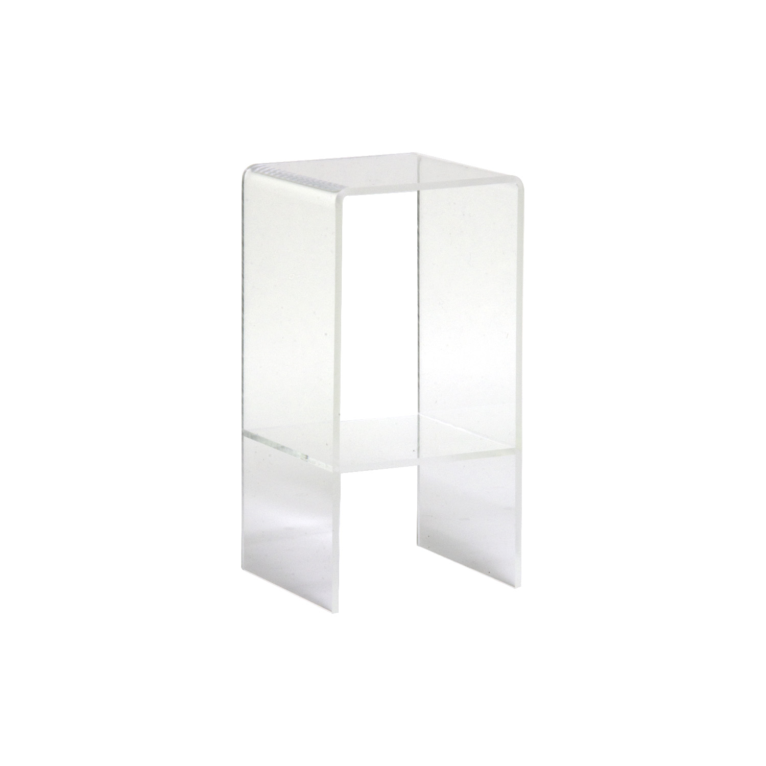 Acrylic Counter Top Double Riser - 10" - Plastic Display | shopPOPdisplays