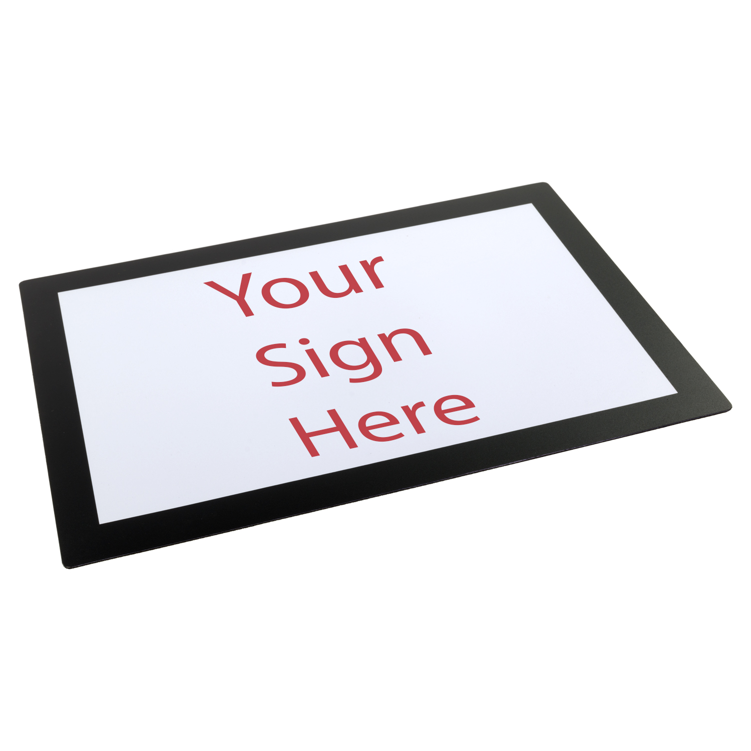 Black Counter Mat with Insert 11" x 17" | shopPOPdisplays