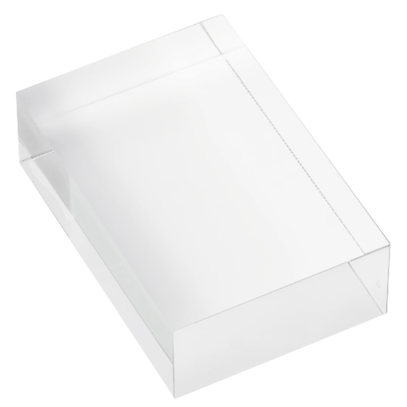 Solid Clear Acrylic Block - 2" x 3" x 1" Thick - Plastic Display ...