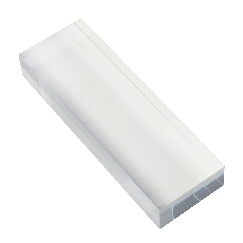 Solid Clear Acrylic Block - 2" x 6" x 1" Thick - Plastic Display ...