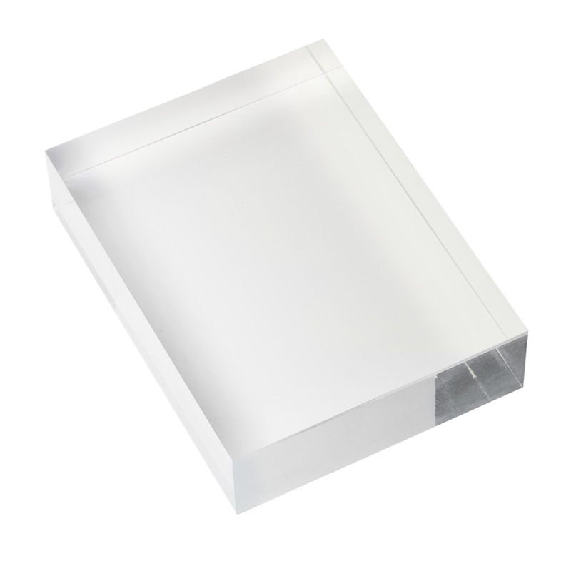 Solid Clear Acrylic Block - 3" x 4" x 1" Thick - Plastic Display ...
