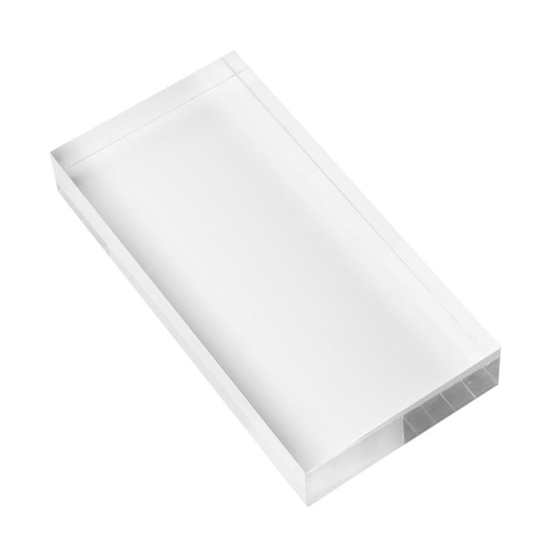 Solid Clear Acrylic Block - 3" x 6" x 1" Thick - Plastic Display ...