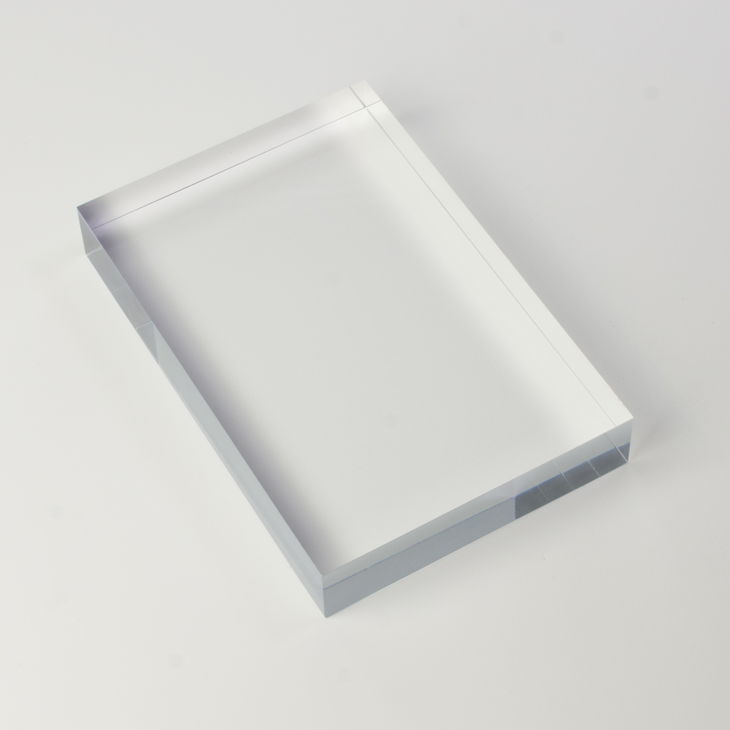 Solid Clear Acrylic Block - 4" x 6" x 1" Thick - Buy Acrylic Displays ...