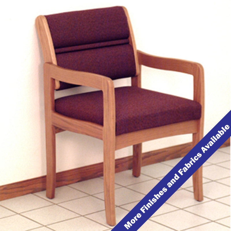 Light Oak Single Standard Leg Chair with Arms | shopPOPdisplays