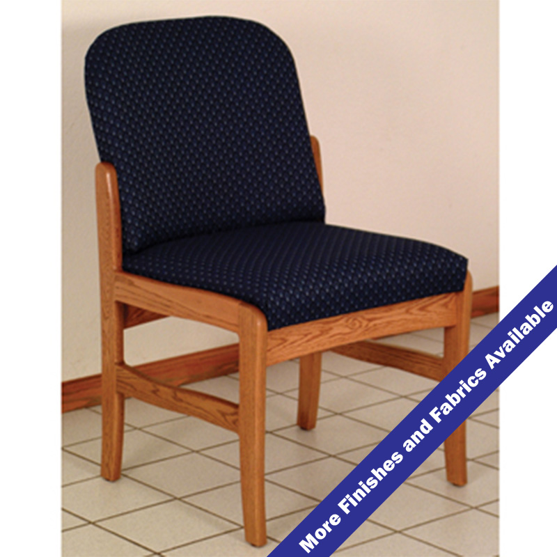 Medium Oak Single Standard Leg Chair with Arms | shopPOPdisplays