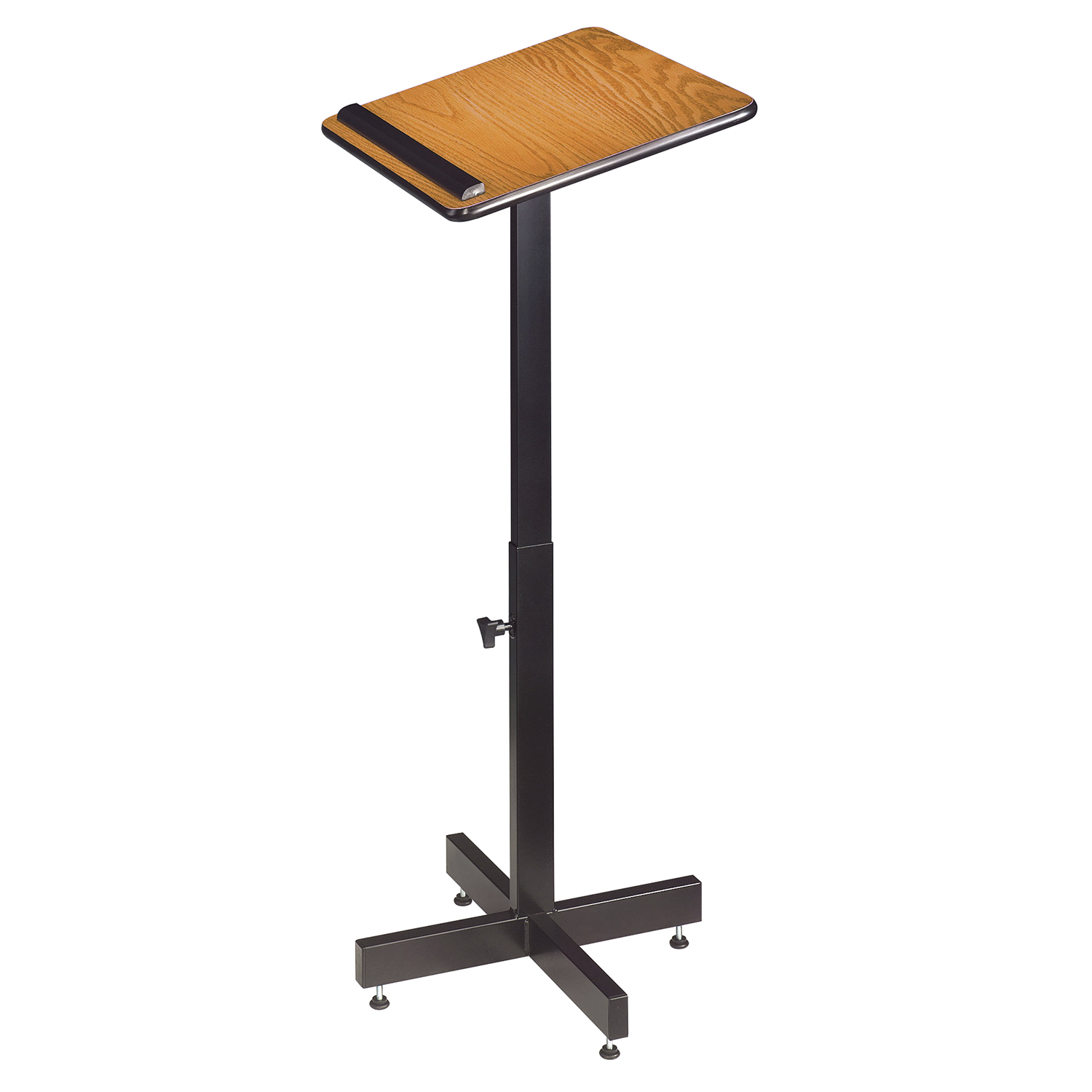 Medium Oak Height Adjustable Lectern | shopPOPdisplays