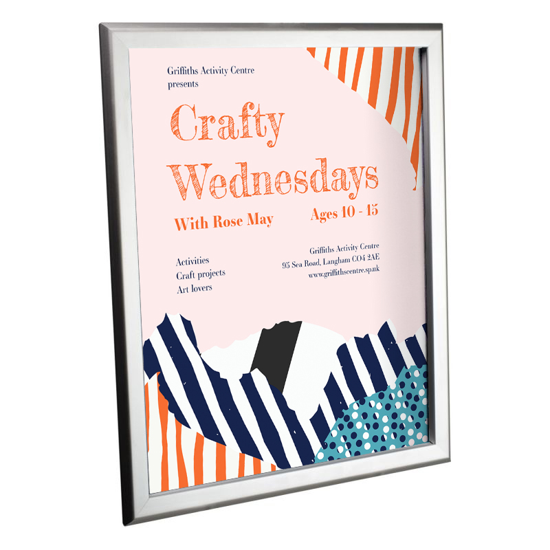 16 x 20 Snap Frame - Silver - Poster Display | shopPOPdisplays