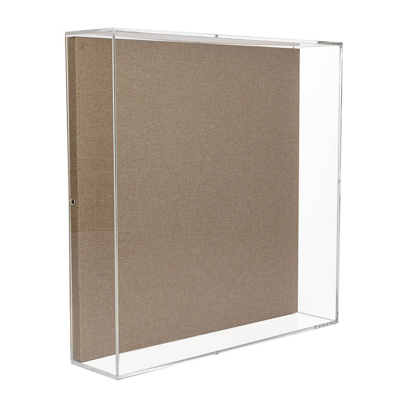 16 x 20 Wall Mounted or Countertop Exhibit Case with Linen Backing ...