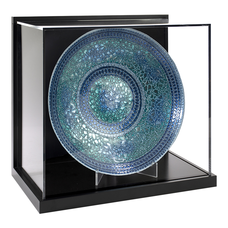 16 x 14 Wall Display Case with Lift Off Acrylic Top - Black ...