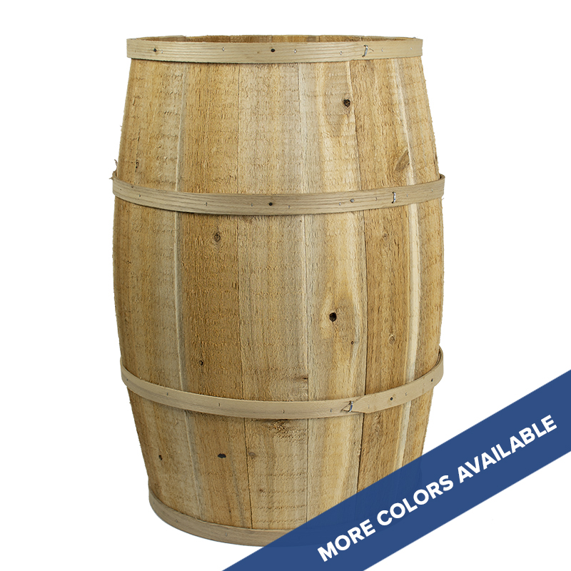 Cedar Barrel 20" Diameter x 30" High | shopPOPdisplays