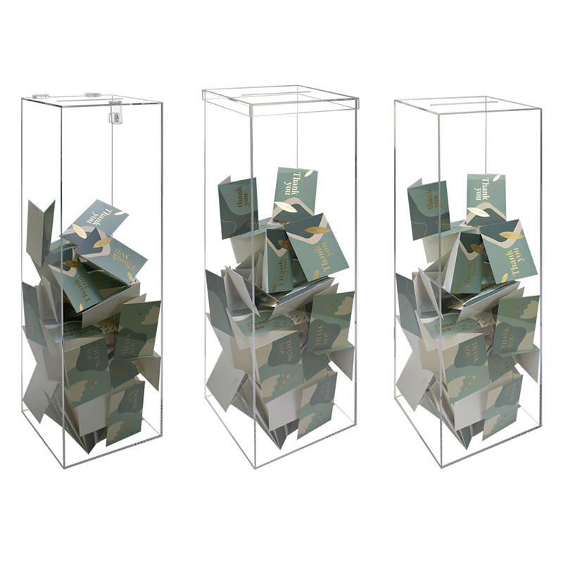Acrylic Floor Standing Ballot Box Pedestal | shopPOPdisplays