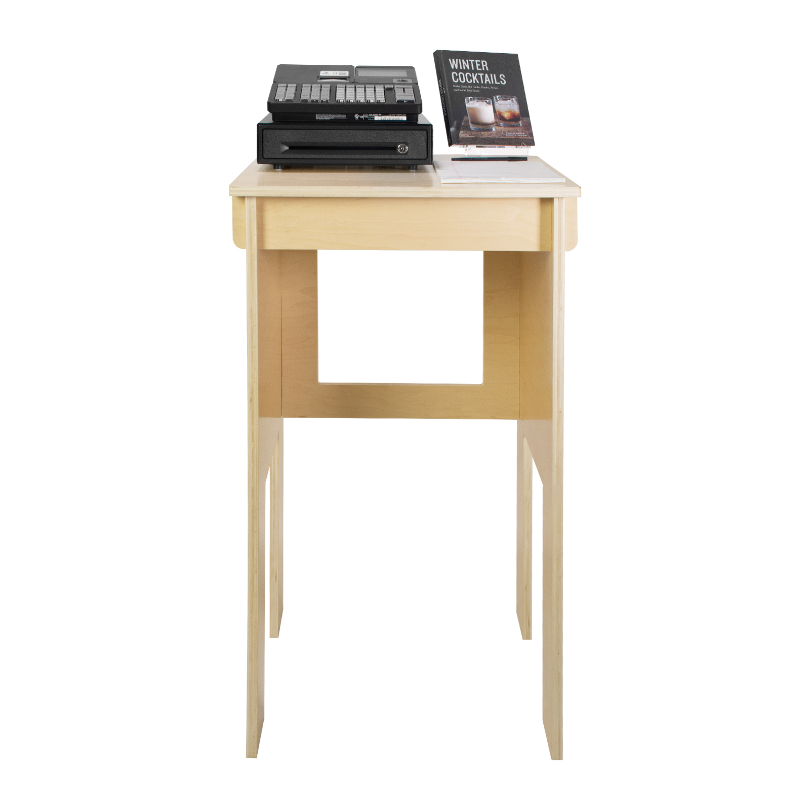 Wooden Display Table, Tall Narrow, Collapsible - 24"W | shopPOPdisplays