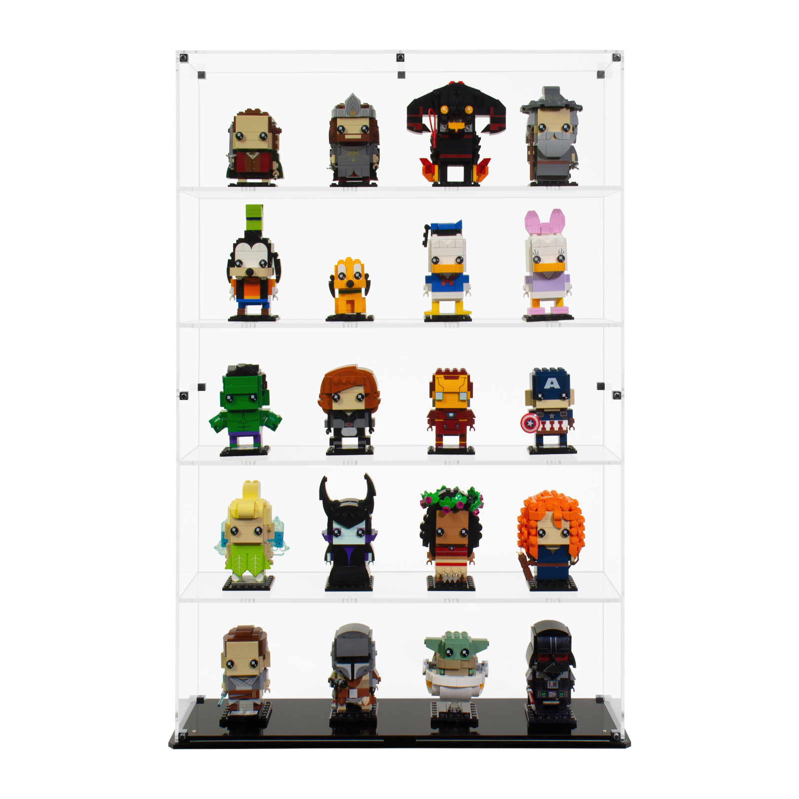Display Case for LEGO® BrickHeadz 4 BrickHeadz Wide | shopPOPdisplays