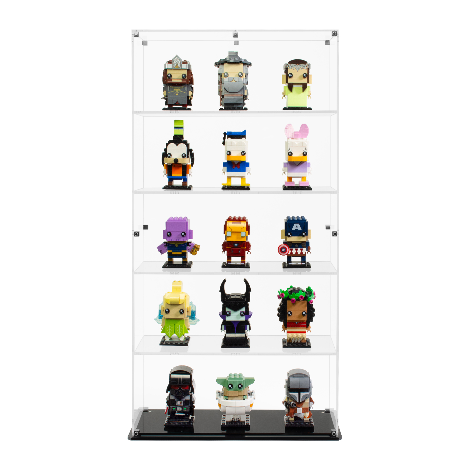 Display Case for LEGO® BrickHeadz 3 BrickHeadz Wide | shopPOPdisplays