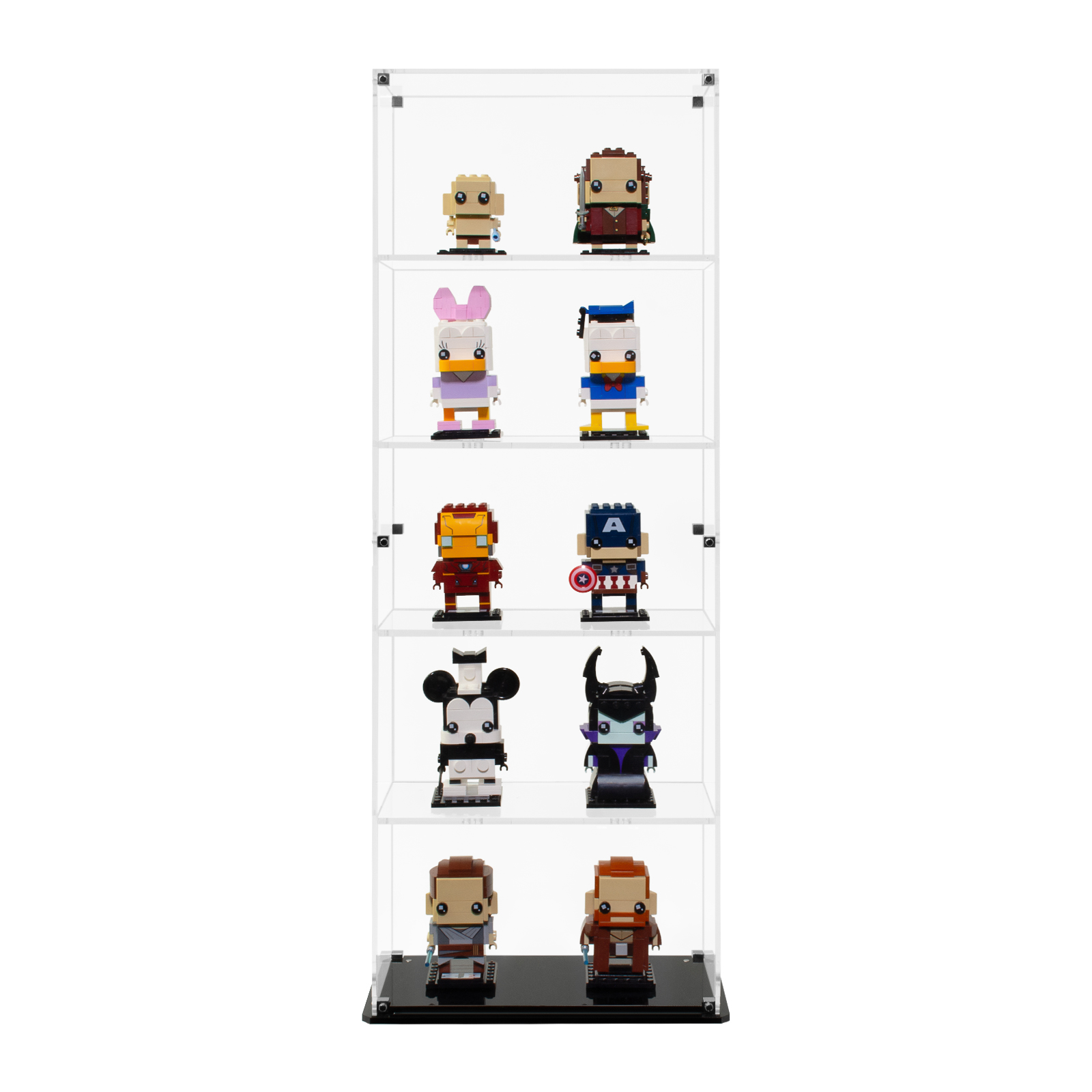 Display Case for LEGO® BrickHeadz 2 BrickHeadz Wide | shopPOPdisplays