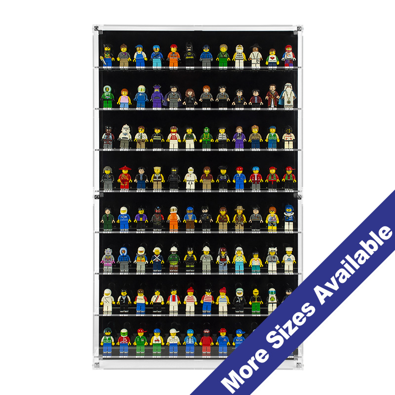 Wall Mounted Display Case for LEGO Minifigures - 12 Minifigs Wide ...