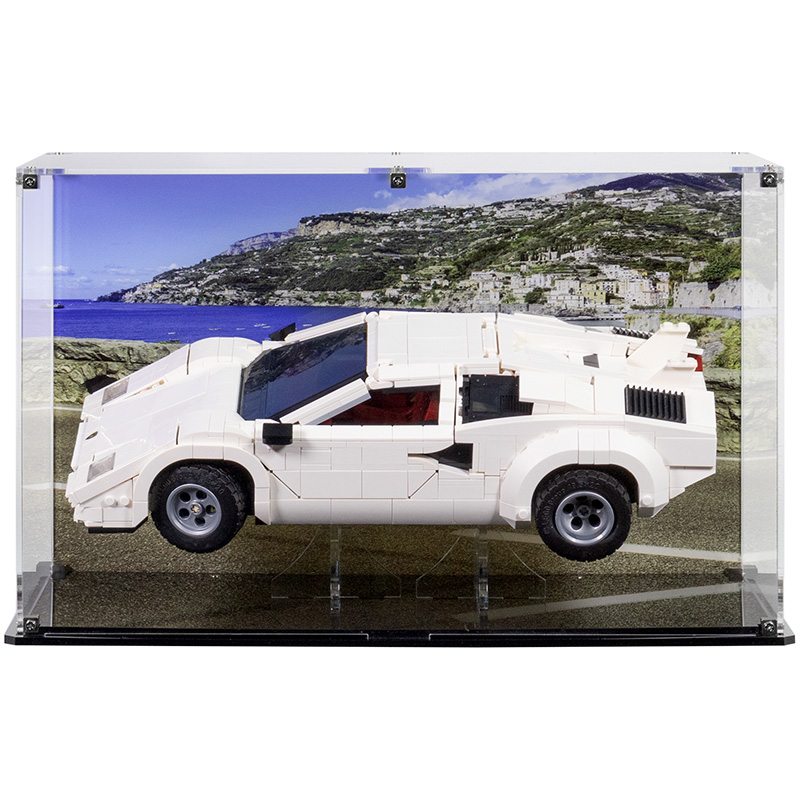 Display Case for LEGO® Lamborghini Countach 10337 | shopPOPdisplays