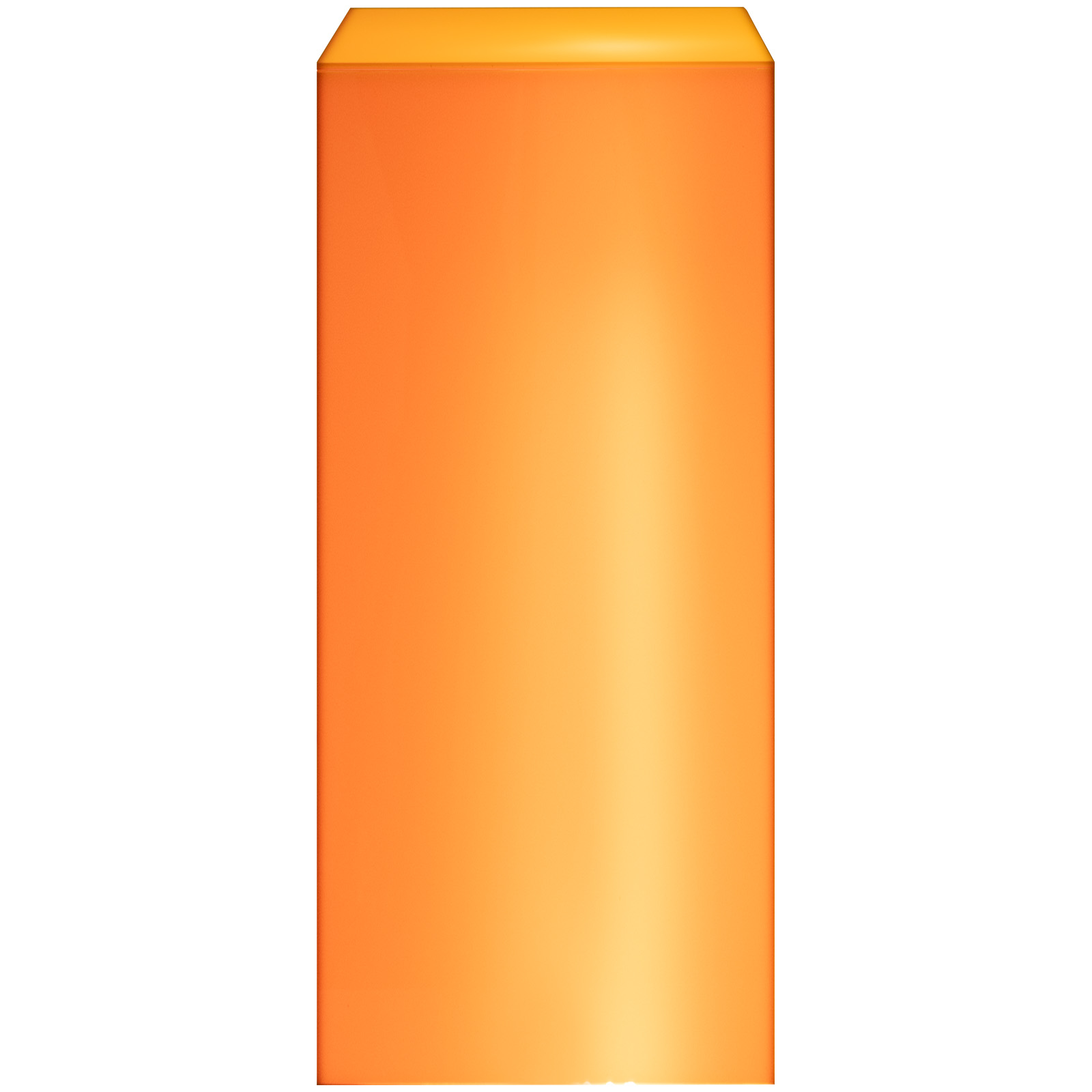 Orange Illuminated Acrylic Pedestal with White LED | shopPOPdisplays