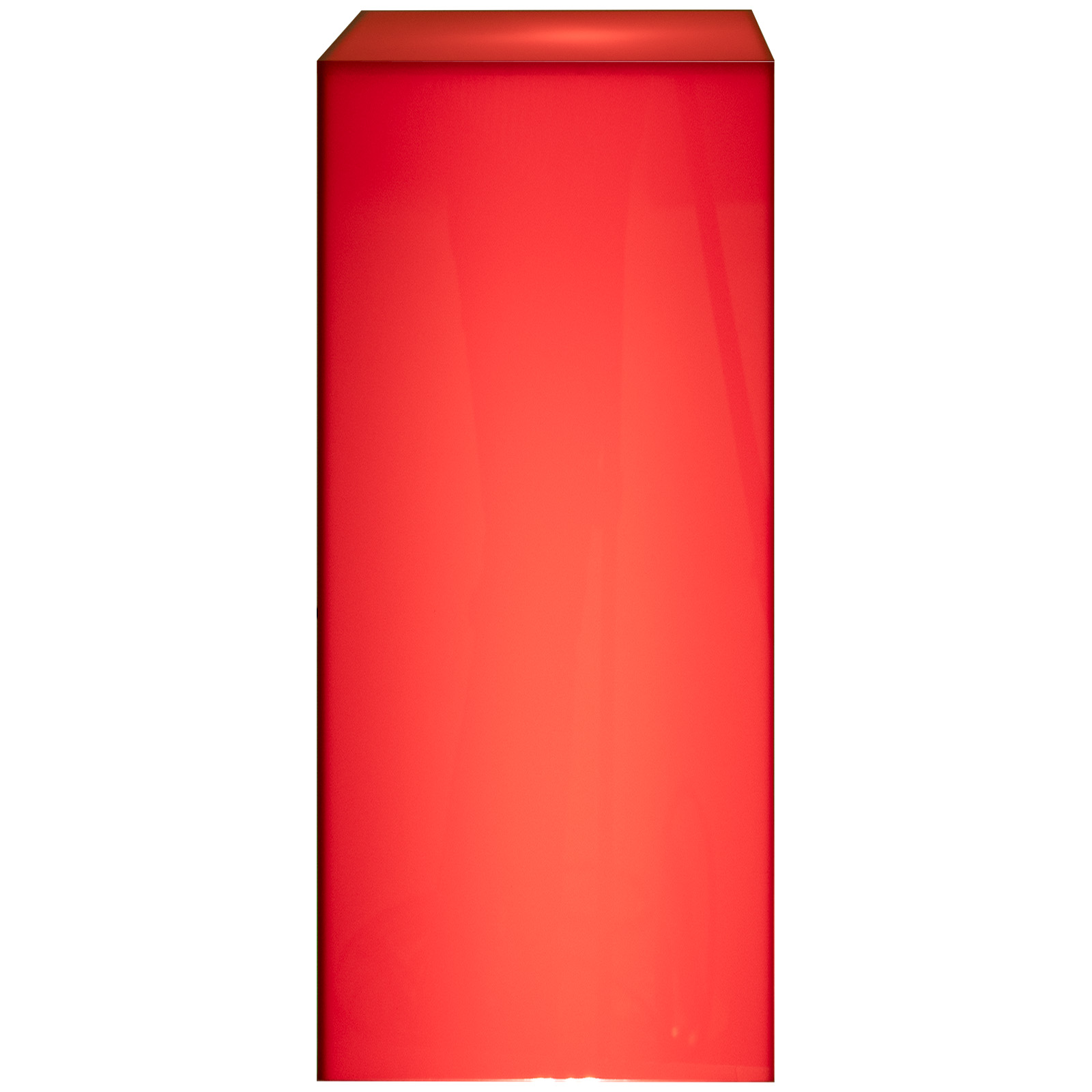 Red Illuminated Acrylic Pedestal with White LED | shopPOPdisplays