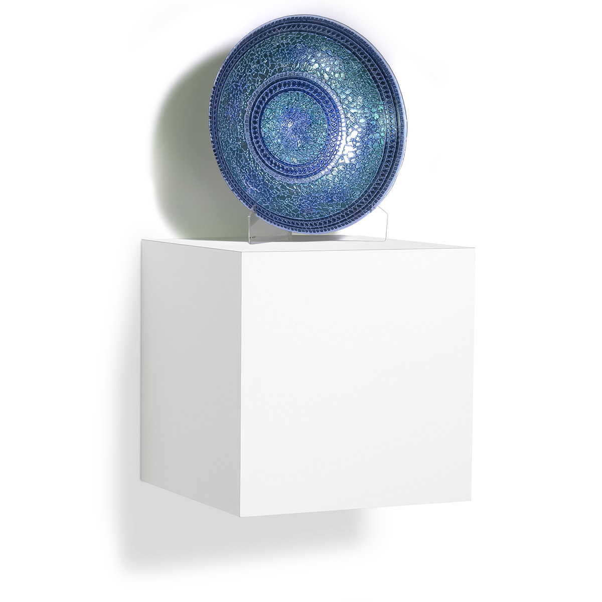 White Laminate Wall Pedestal Shelf - Wall Mounted Display | shopPOPdisplays