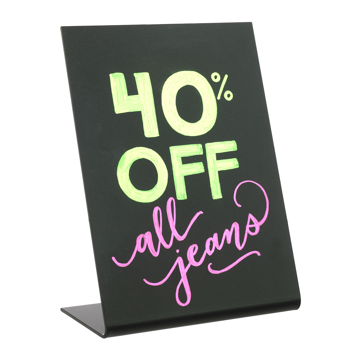 6"W x 8.25"H Countertop Chalkboard Sign | shopPOPdisplays