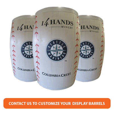 Wooden Display Barrels | Retail Displays | shopPOPdisplays